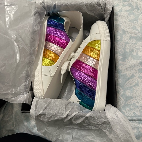 Kurt Geiger | Shoes | Kurt Geiger Multicolor Stripe Sneakers | Poshmark